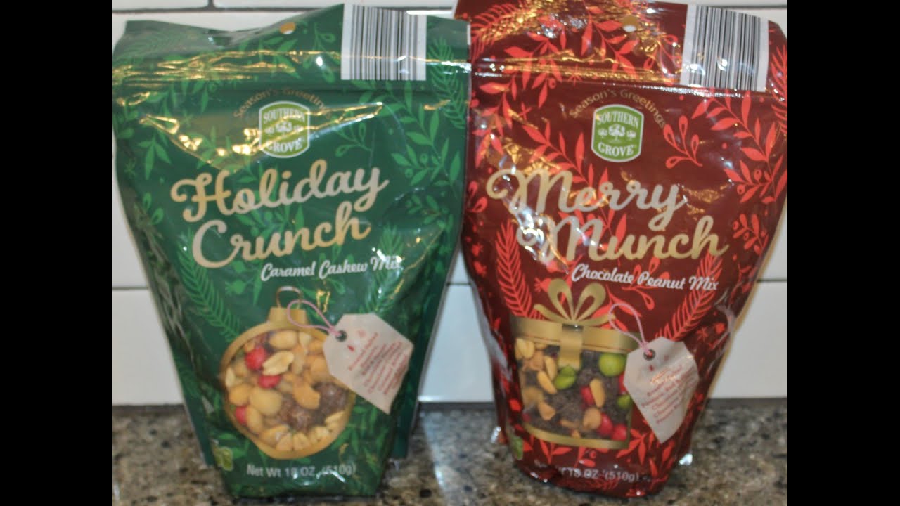 Southern Grove (ALDI): Holiday Crunch Caramel Cashew Mix & Merry Munch ...