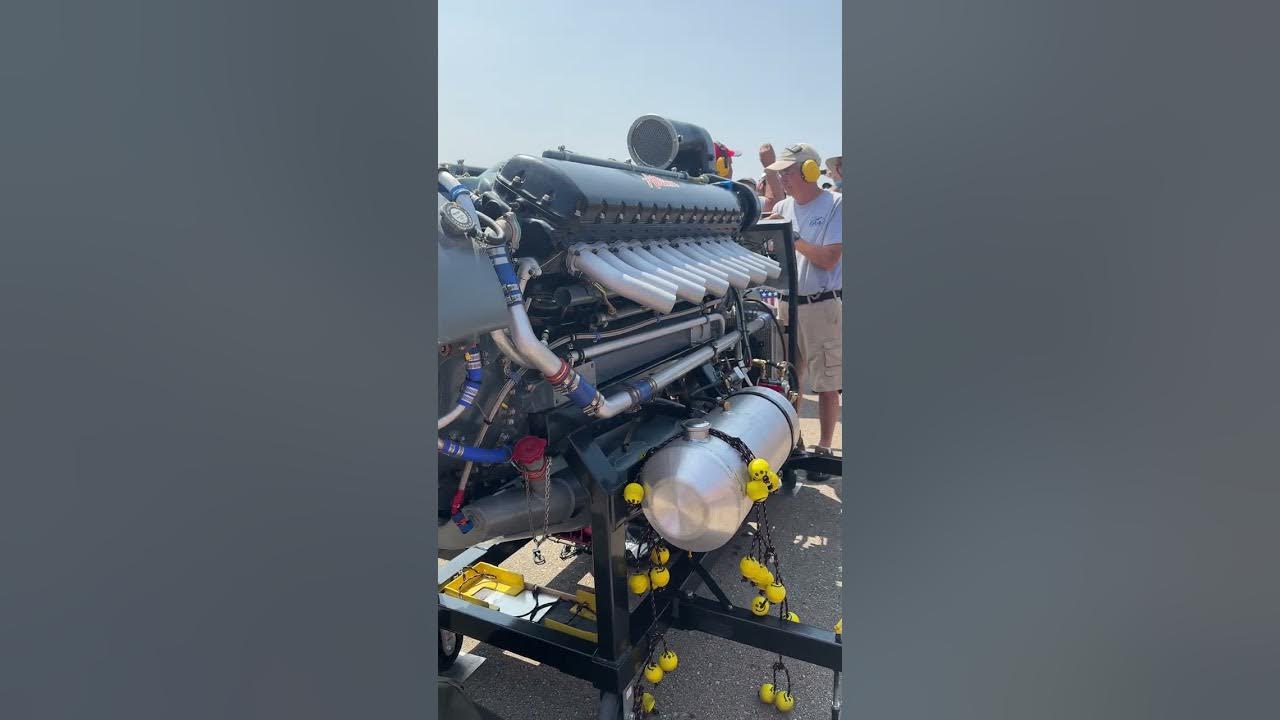 Allison V12 Airplane Engine Start Up - Oshkosh 2024 - YouTube