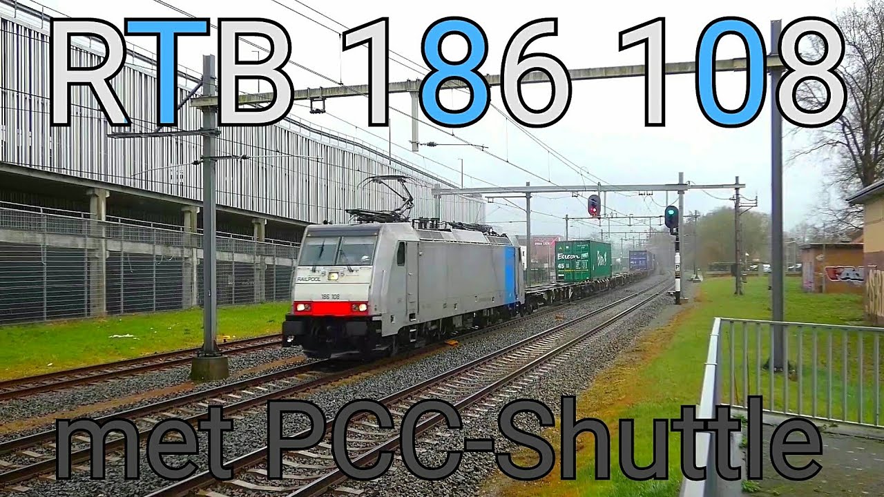 RTB 186 108 met PCC-Shuttle langs Barneveld! - YouTube