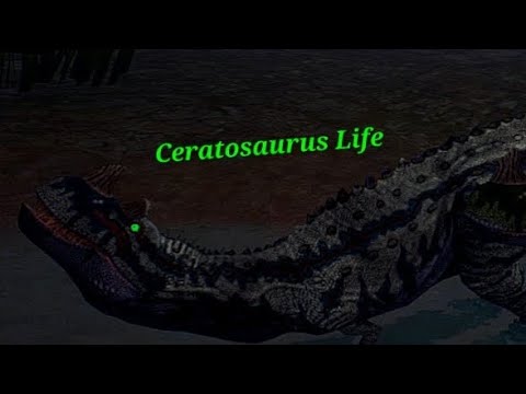 chillin with friends as a ceratosaurus. ( the cursed dino isle ) - YouTube