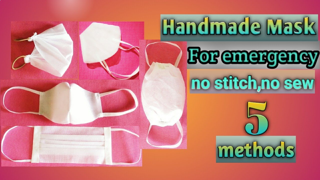 Handmade mask for face in emergency purposes || DIY handmade mask - YouTube
