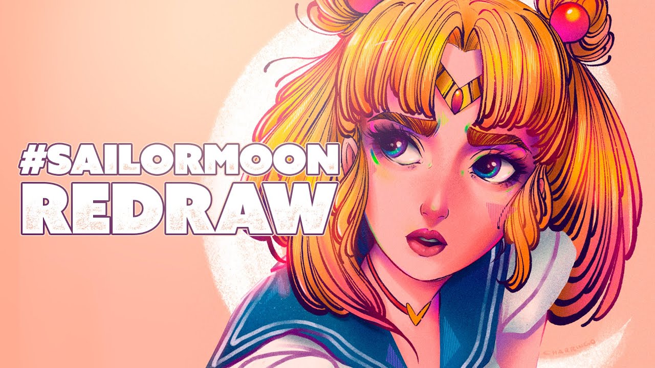 SAILOR MOON REDRAW Challenge / Illustration Timelapse - YouTube