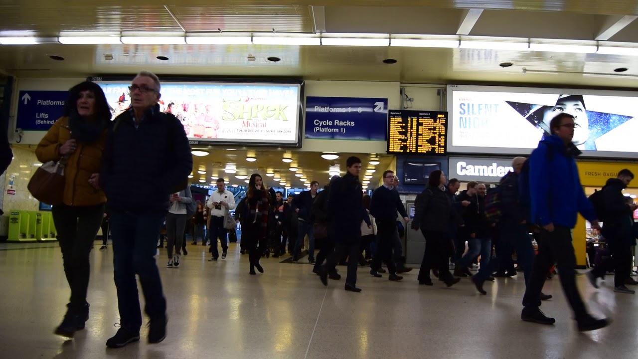 Leeds train station (people watching) - YouTube