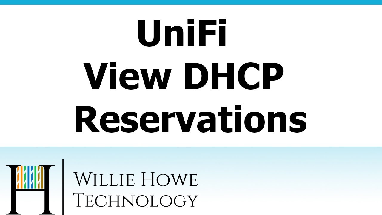 UniFi View Clients and DHCP Reservations - YouTube