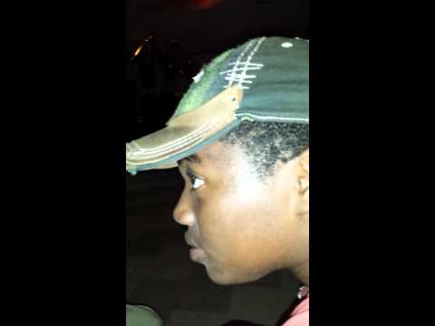 Fat boy in the way of twerking contest