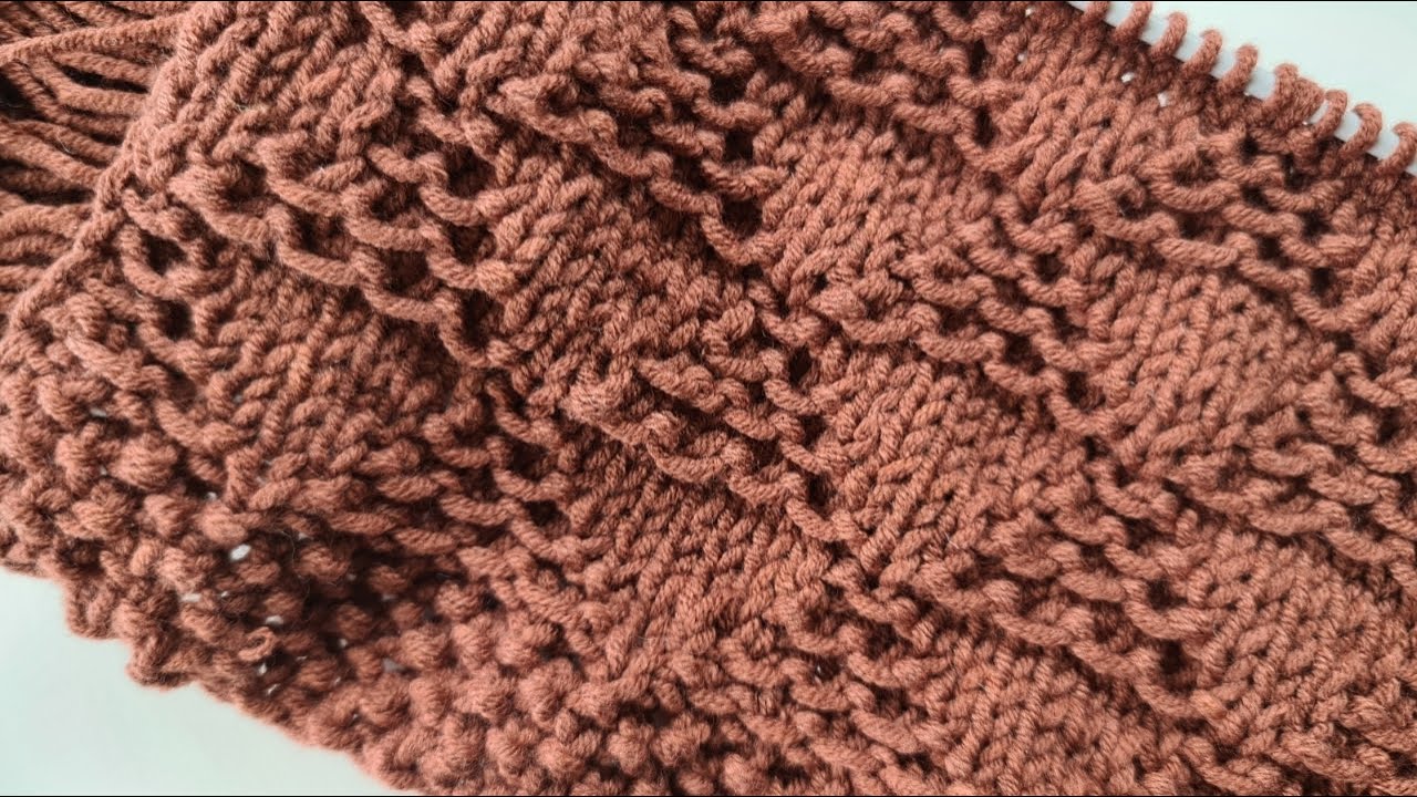 Horizontal Pattern/ How to knit a horizontal stitch - YouTube