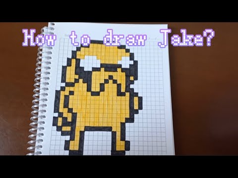 Jake Pixel Art - How to draw Jake? #adventuretime #jake - YouTube