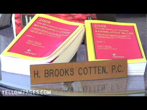 Newnan Bankruptcy Law Attorney H. Brooks Cotten - YouTube