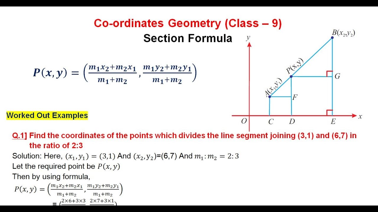 Get Ideas to Solve Questions about Section Formula - Coordinates ...
