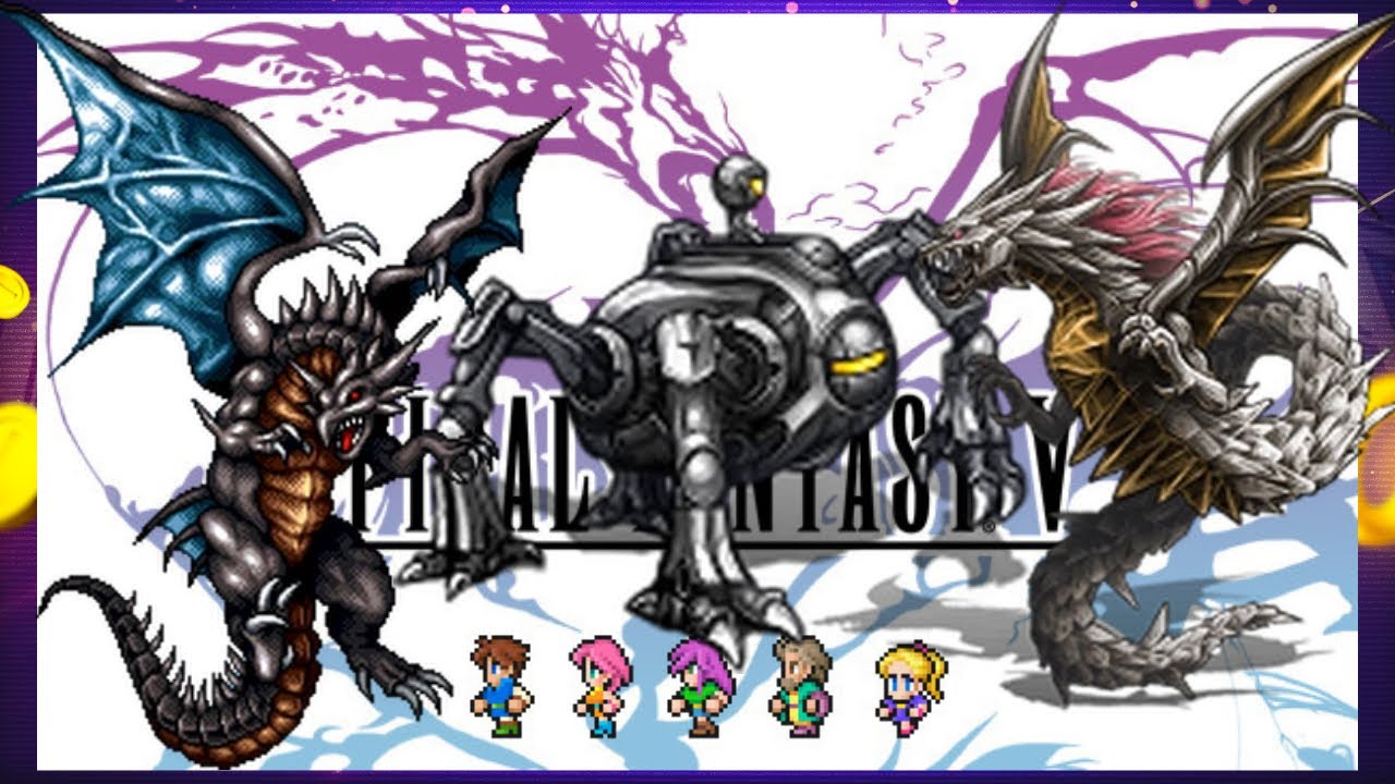 FINAL FANTASY V: BAHAMUT, ÔMEGA E SHINRYU - YouTube