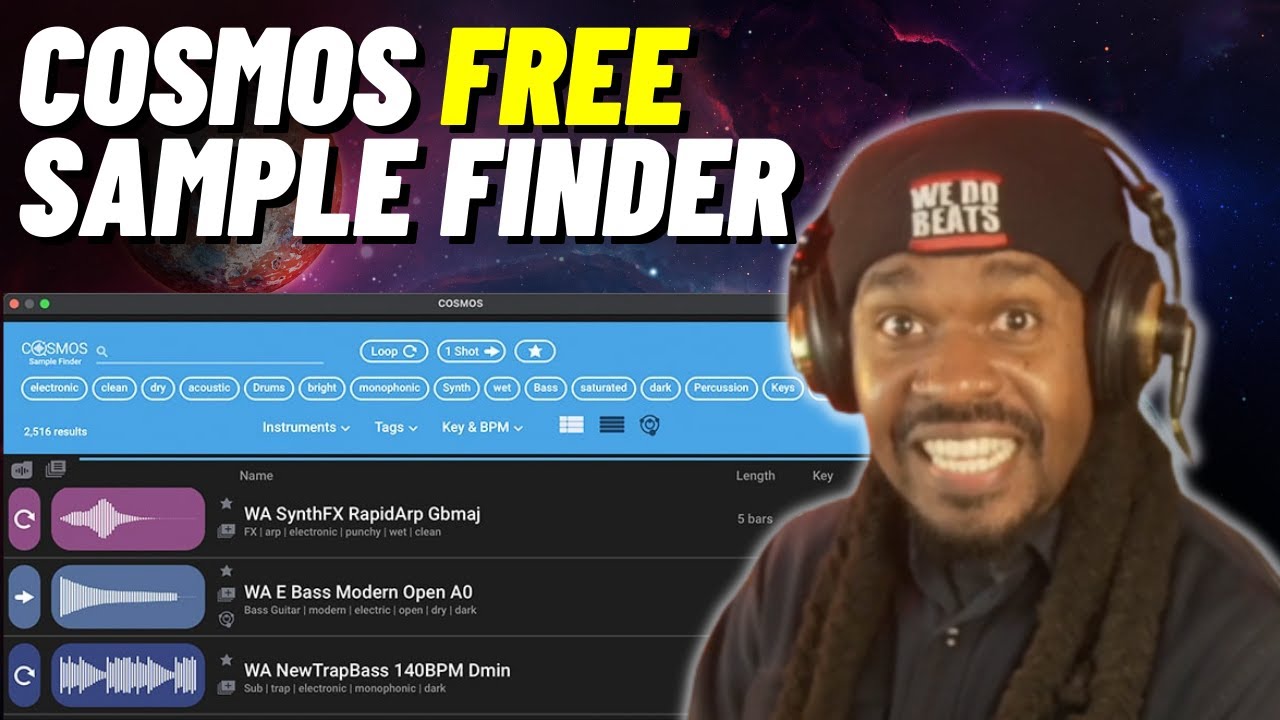 Waves Cosmos Sample Finder | 2500 FREE Samples - YouTube