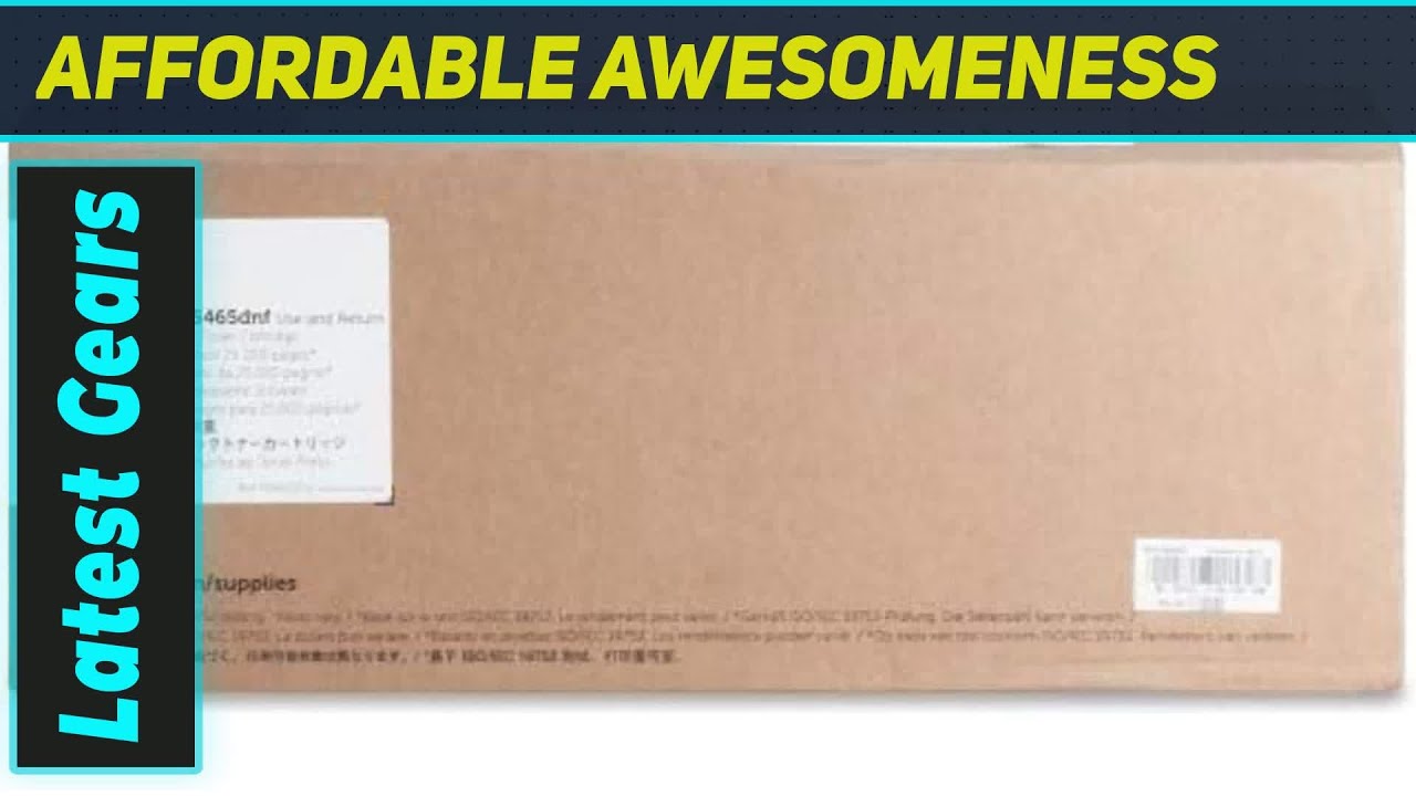 Dell X5GDJ Toner: Unmatched Quality for B5460dn/B5465dnf Printers - YouTube
