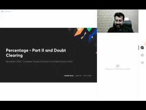 Lecture-16 Percentage Part-2 (Ashish Arora Revolution Batch for all banking exam) - YouTube