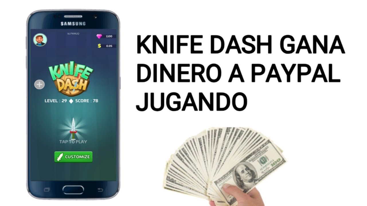 Knife dash app para ganar dinero a paypal jugando - YouTube