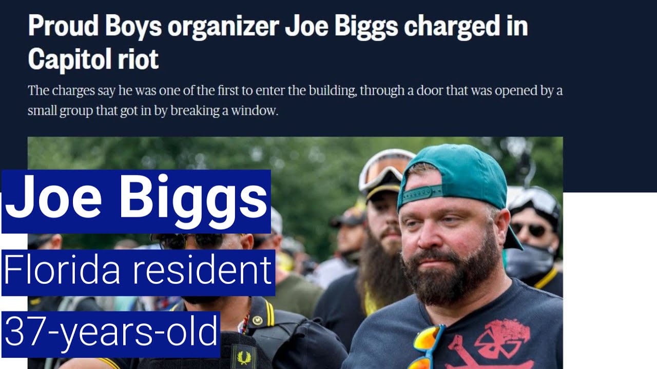 US Capitol Arrests: Joe Biggs - YouTube
