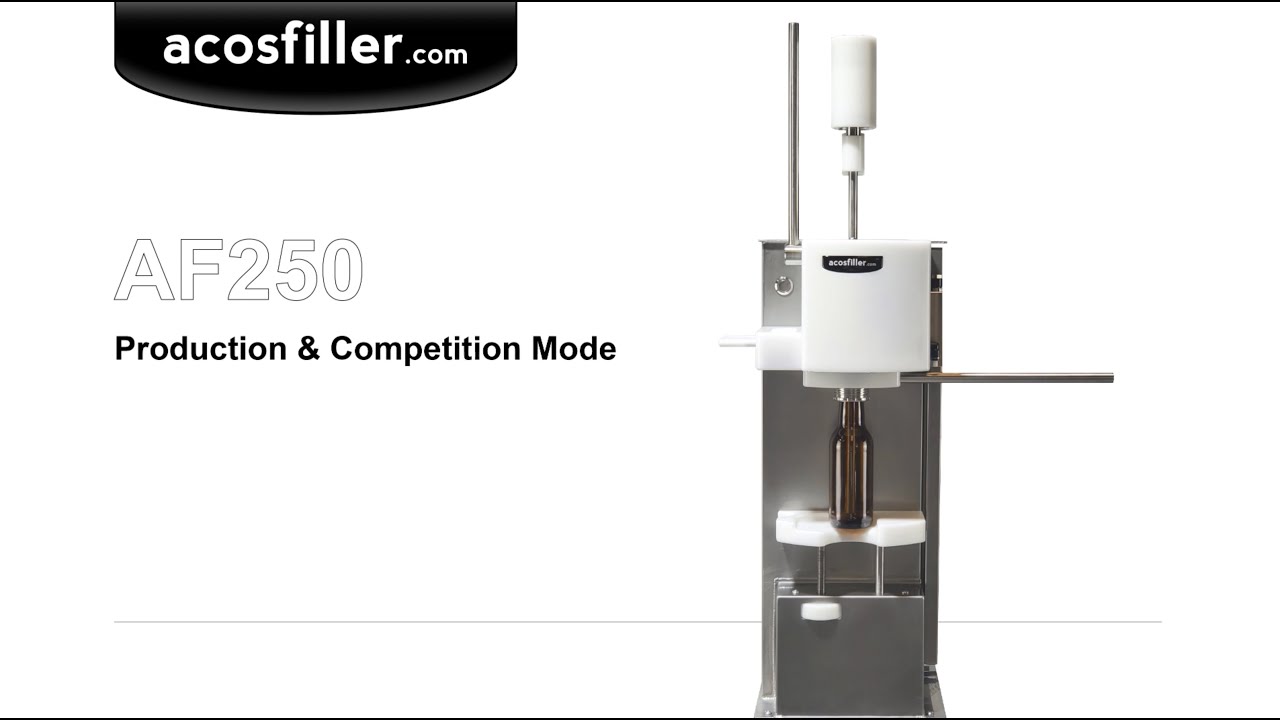 Acos Filler AF250 Production & Competition Modes - YouTube