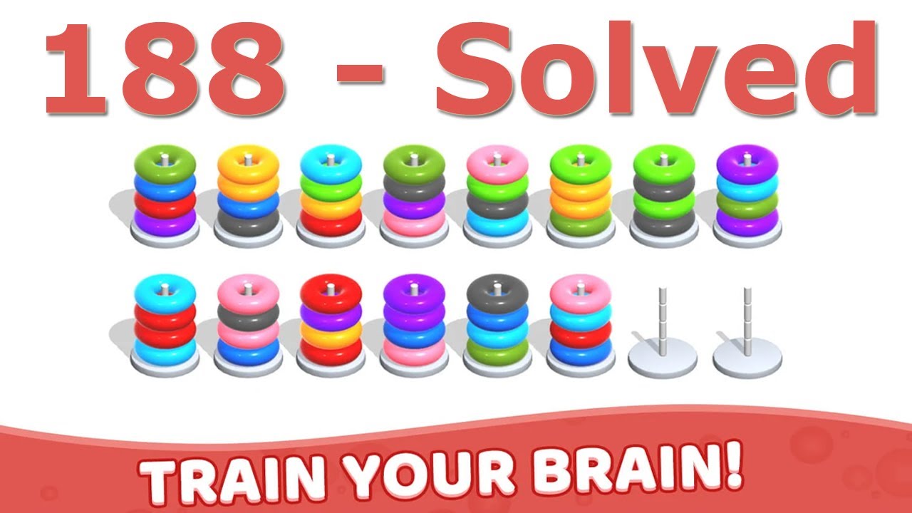 Color Hoop Stack - Level 188 - YouTube