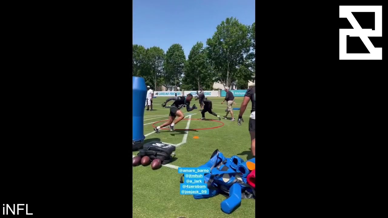 Christian McCaffrey & Carolina Panthers Prepares Strong Muscles at 2022 ...