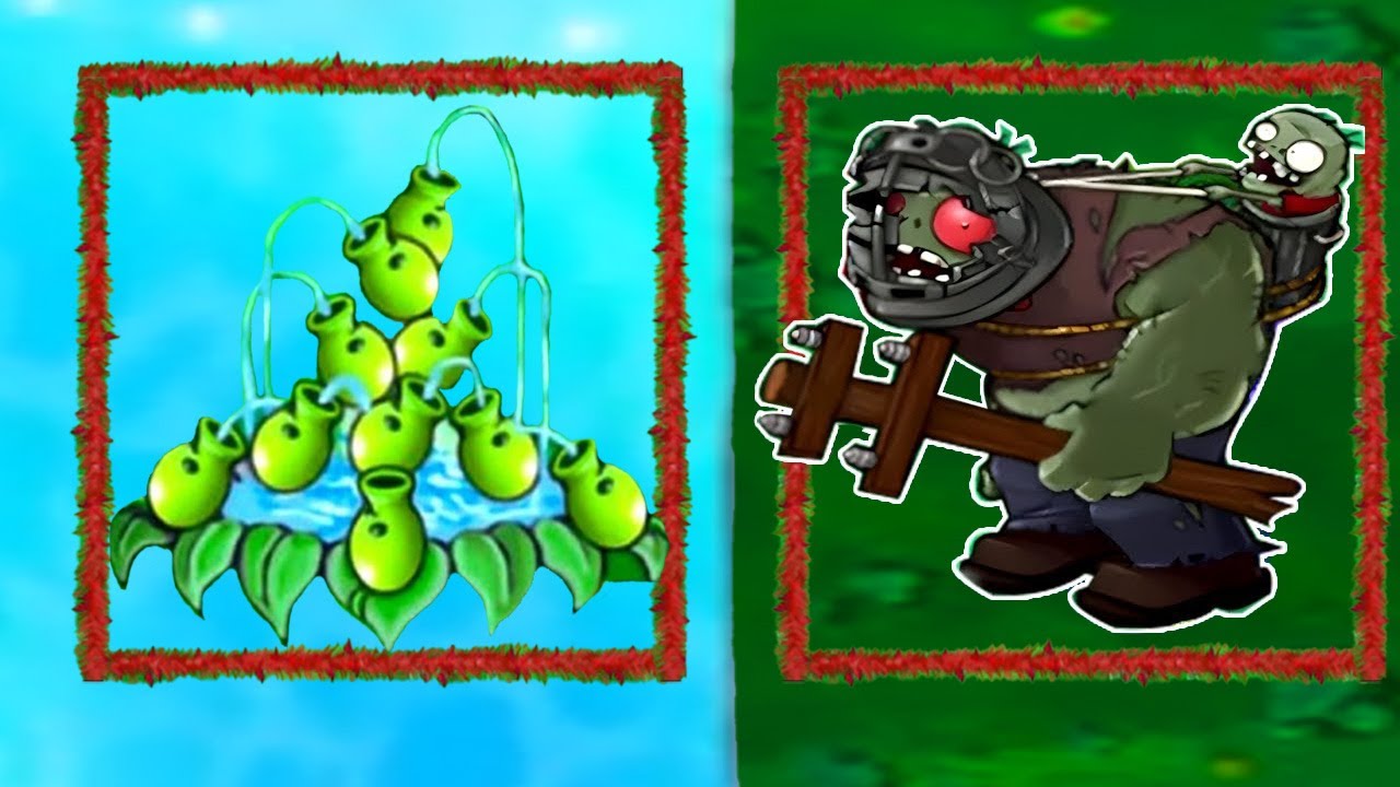 Fountain Pea plants Team | Plants vs Zombies Hybrid Plants Gameplay ...