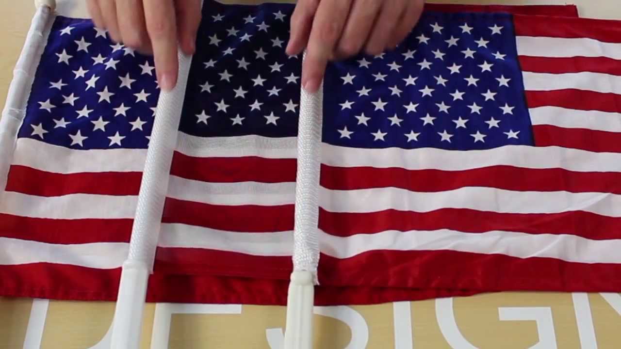 American Window Clip on Flags - YouTube