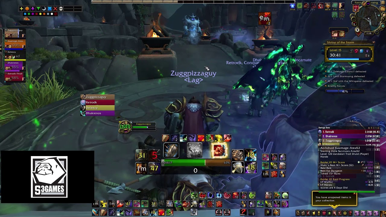 Road To Keystone Master BFA Season 3: Shrine of the Storm 15 +1 Prot ...