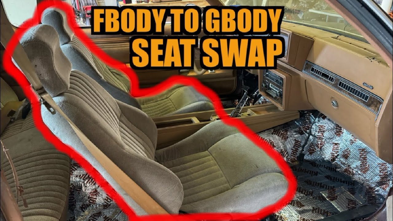 Installing 4th Gen Trans Am Seats In My Gbody Cutlass! - YouTube