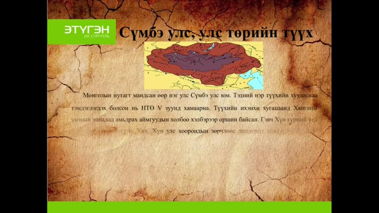 МОНГОЛ ТҮҮХ СОЁЛ ЁС ЗАНШИЛ ХИЧЭЭЛ МОНГОЛ НУТАГ ДАХЬ ЭРТНИЙ УЛСУУД