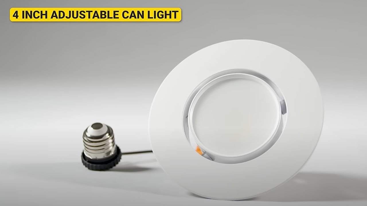 NuWatt 4" Inch Adjustable Can Lights - YouTube