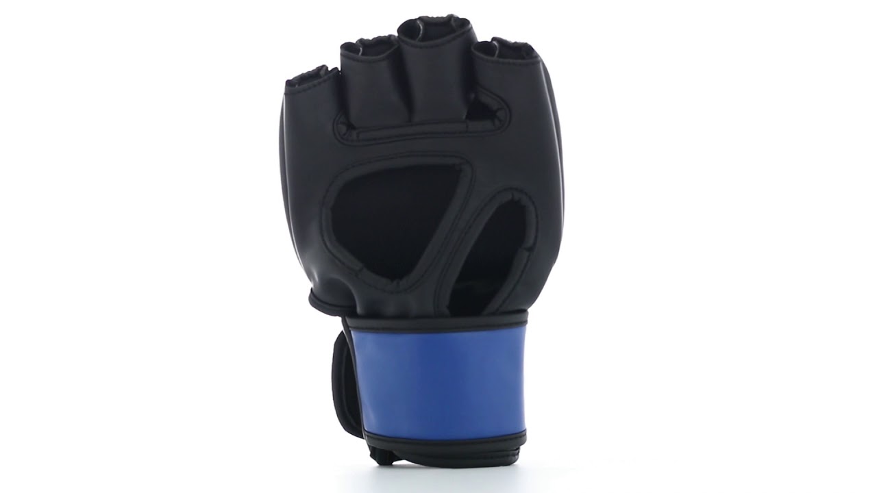 UFC 5oz MMA Gloves - Blue & White - YouTube