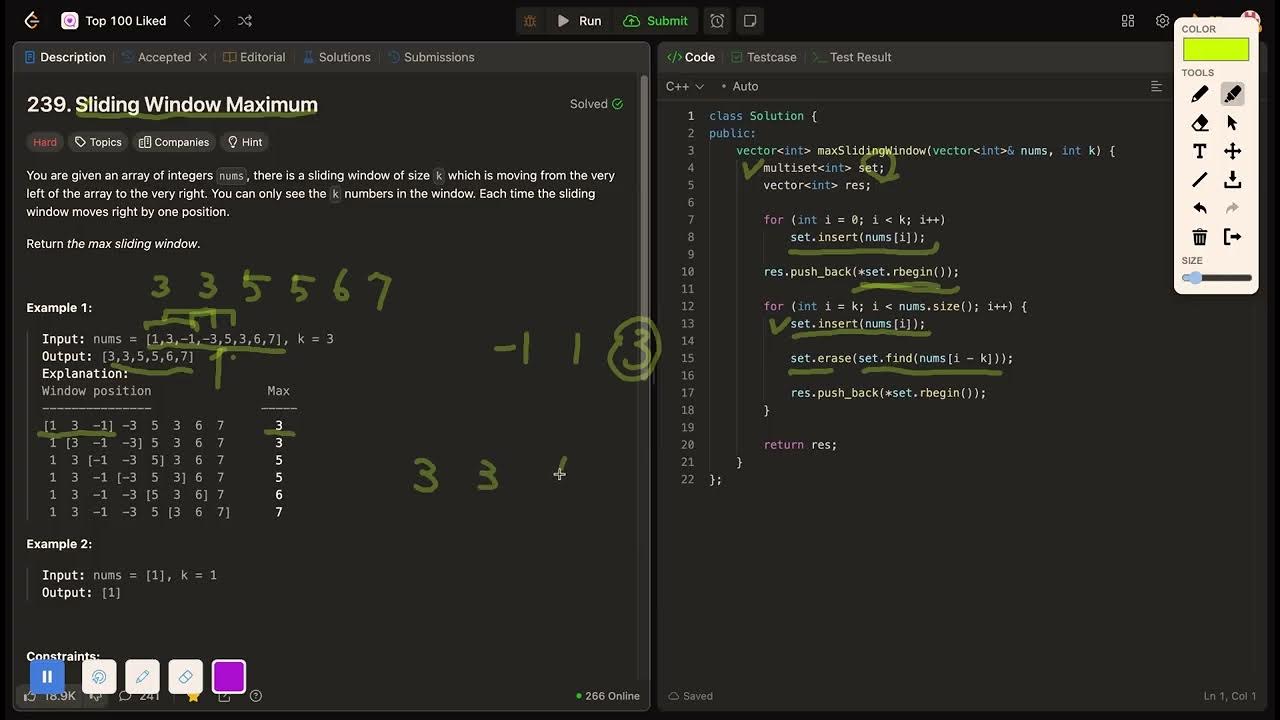 239 Sliding Window Maximum - YouTube