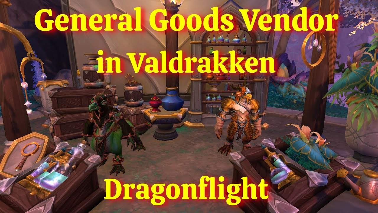 General Goods Vendor in Valdrakken--WoW Dragonflight - YouTube