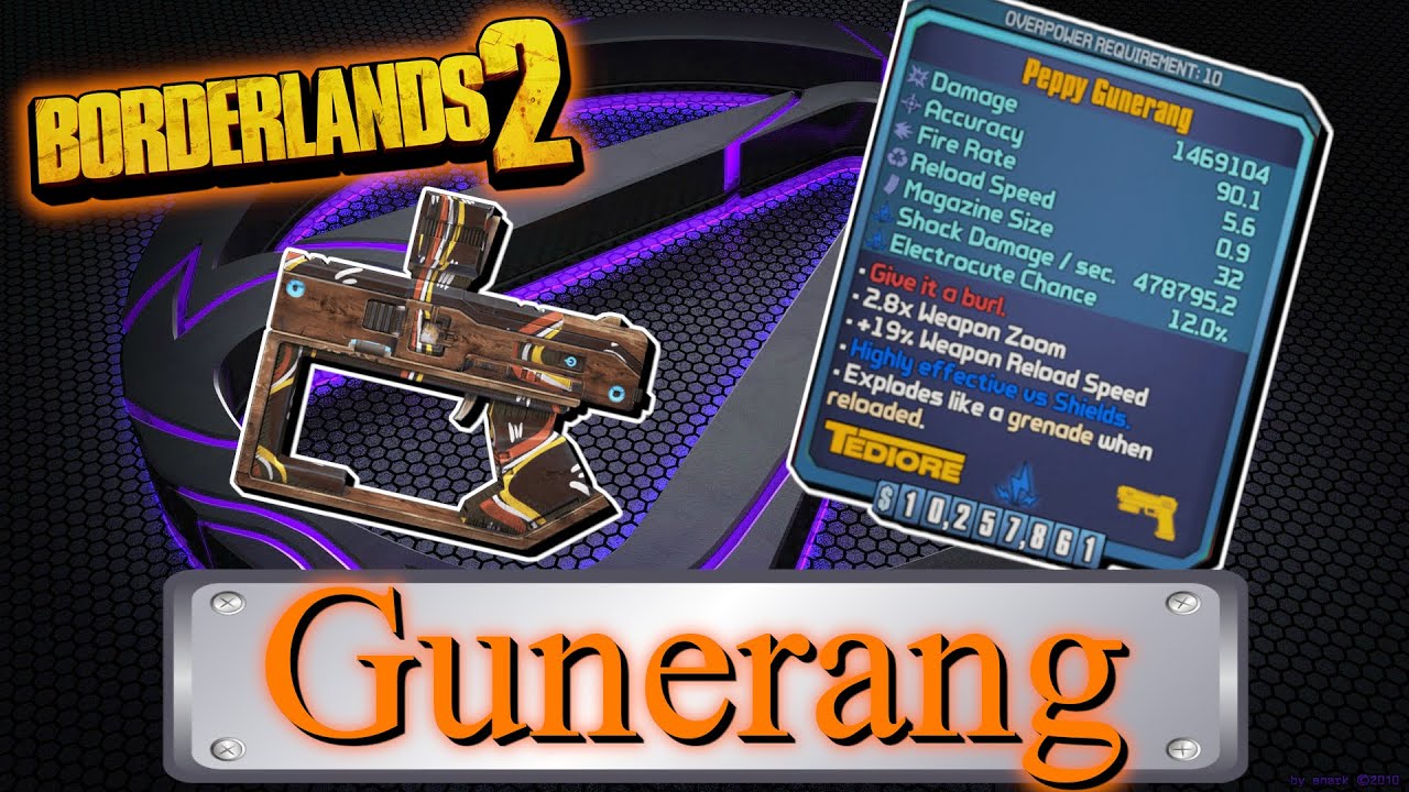 Legendary Item Guide | Gunerang | [Borderlands 2] - YouTube