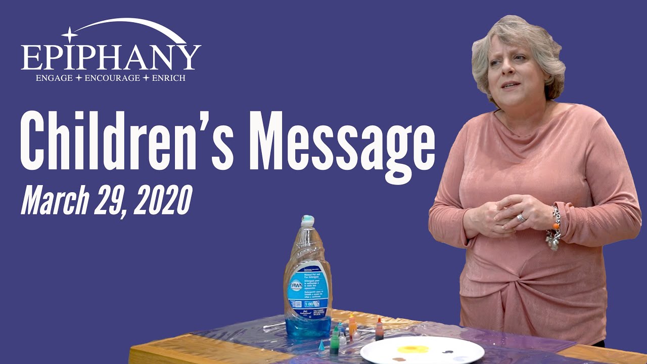 Children's Message - March 29, 2020 - YouTube