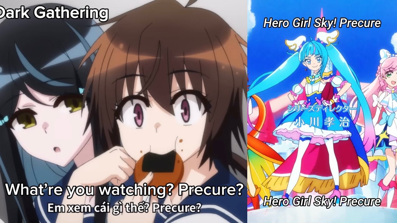 Precure reference in Dark Gathering - YouTube
