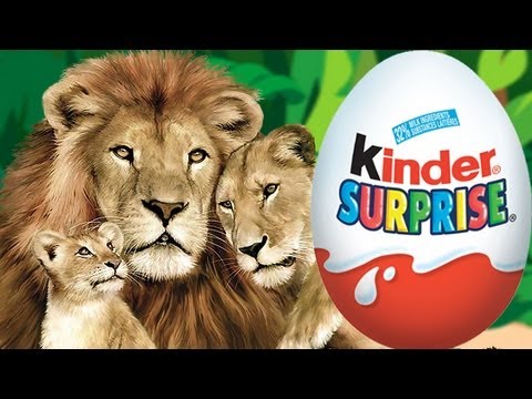 Kinder surprise egg Natoons jungle animals chocolate toy Animales de la ...