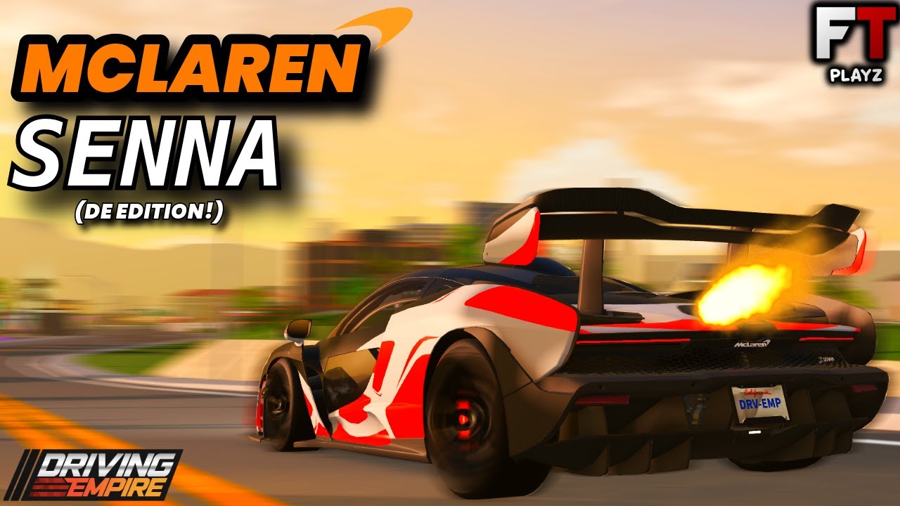 THIS MCLAREN SENNA DE EDITION LOOKS AMAZING In Roblox Driving Empire ...