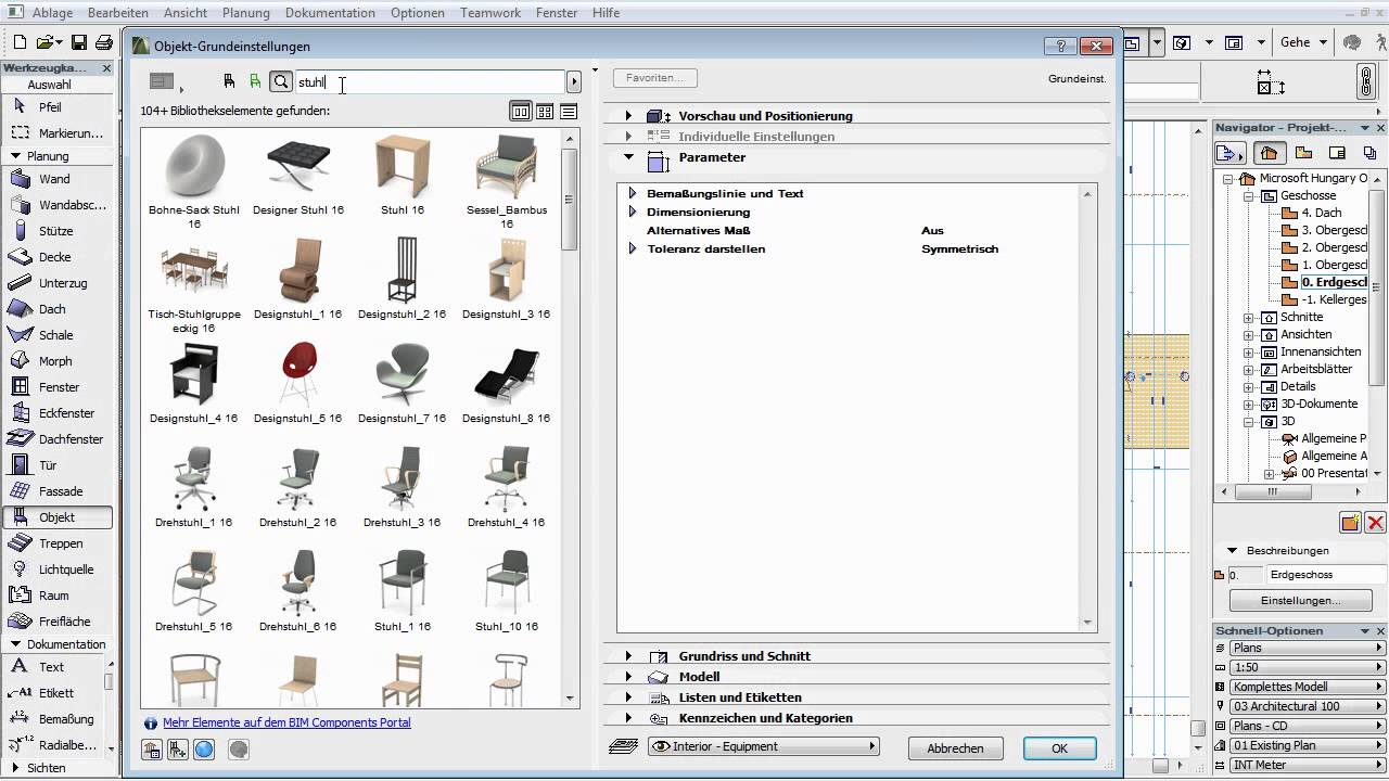 ArchiCAD 16 - BIMcomponents - 1 - Verbesserungen in der Objektsuche - YouTube