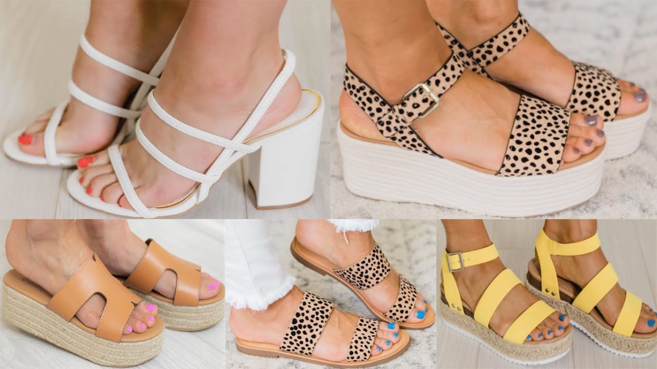 VERY PRETTY PINKLILY SANDALS COLLECTION || FLAT HEELS AND WEDGE SANDALS ...
