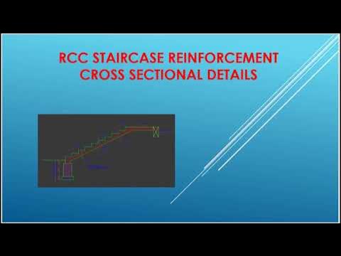 RCC Detailing (part-20) RCC Staircase Section along with reinforcement ...