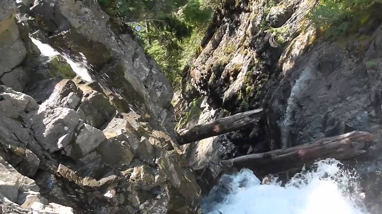 Outlet Falls from Blanca Lake Washington - YouTube