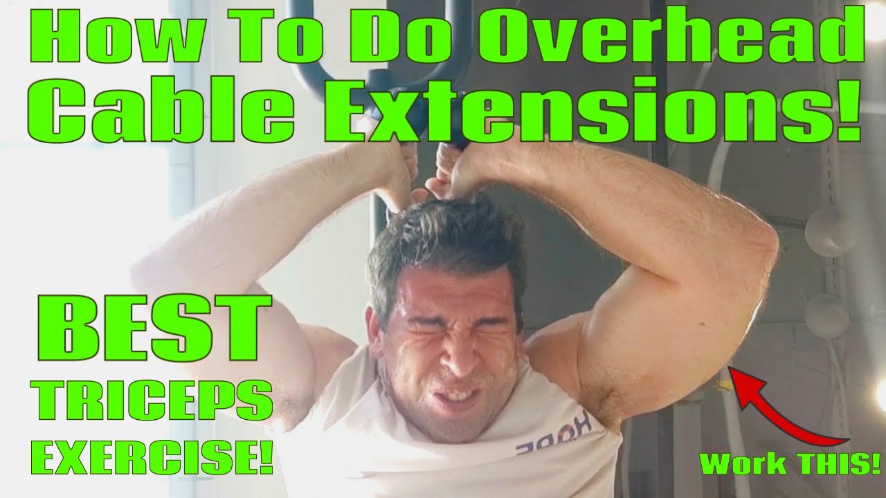How To Do Overhead Cable Extensions (INCREDIBLE TRICEPS BUILDER!) - YouTube