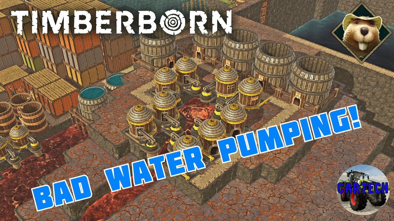 BAD WATER PUMPING! Timberborn! The Lakes Ep 25 - Update 5! - YouTube