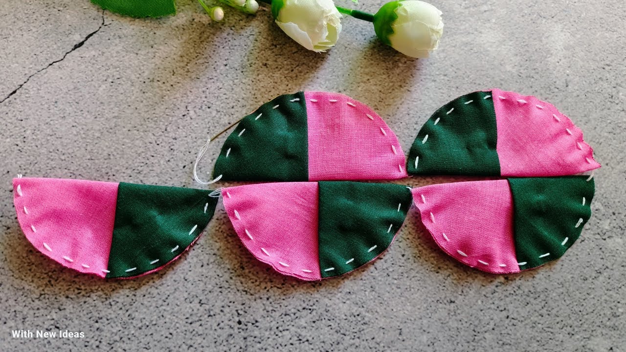 Wow!!!! Beautiful Art Using Fabric Reuse Left Fabric - YouTube