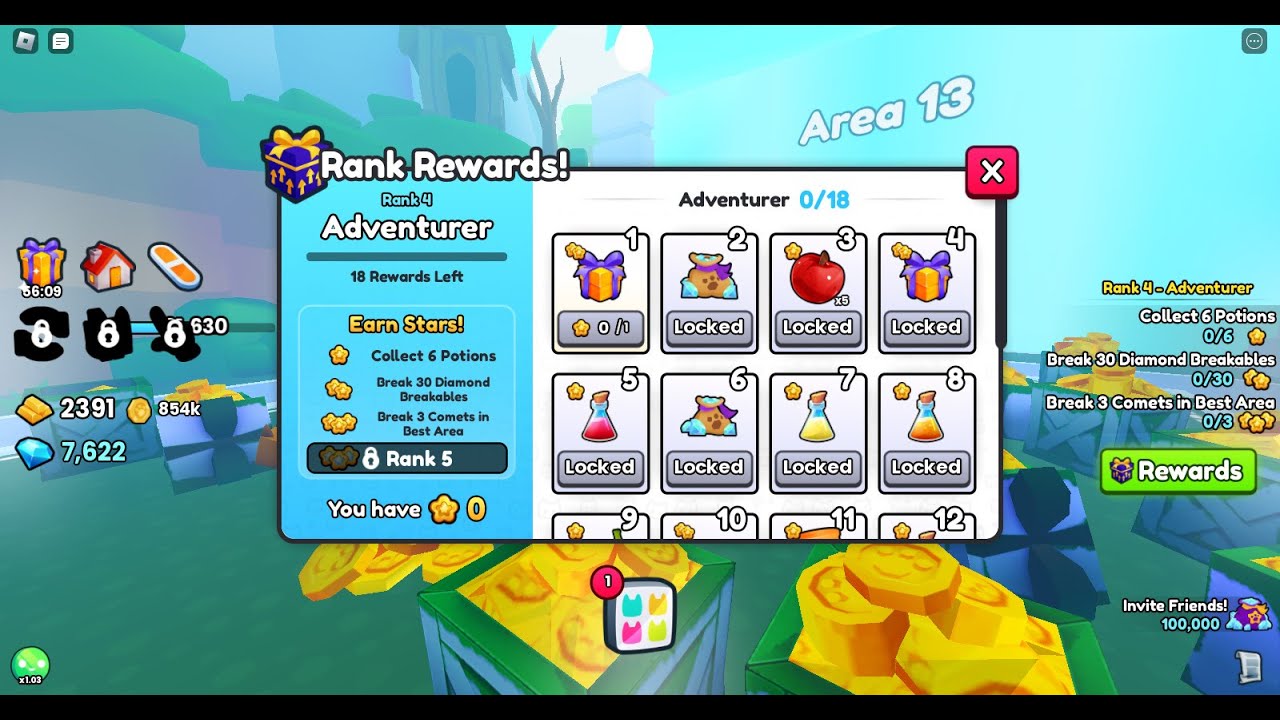 EP#4 Quest & Rewards! (RANKS) [F2P + Newbie] Update 3! in Roblox : Pet ...