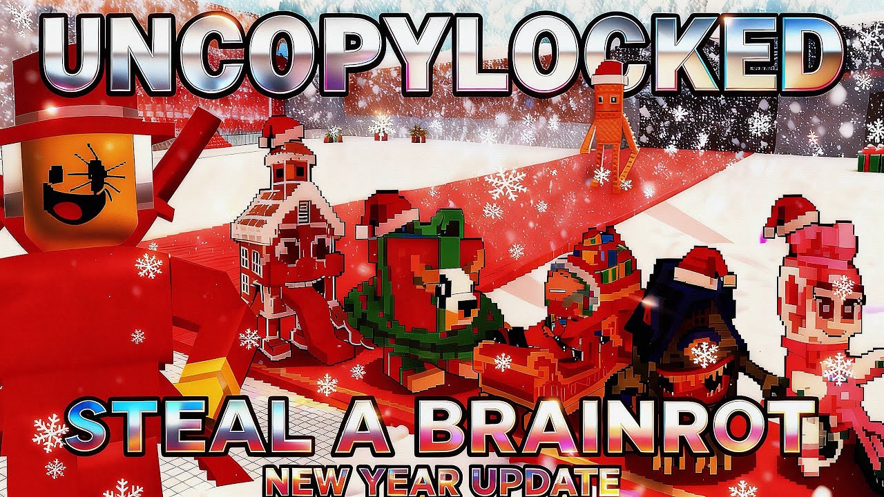 [ ️] Steal a Brainrot Uncopylocked New Year Map | Roblox Studio Full ...