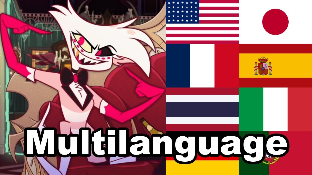 Hazbin Hotel - Angel Dust's Voice (in 12 different languages) - YouTube