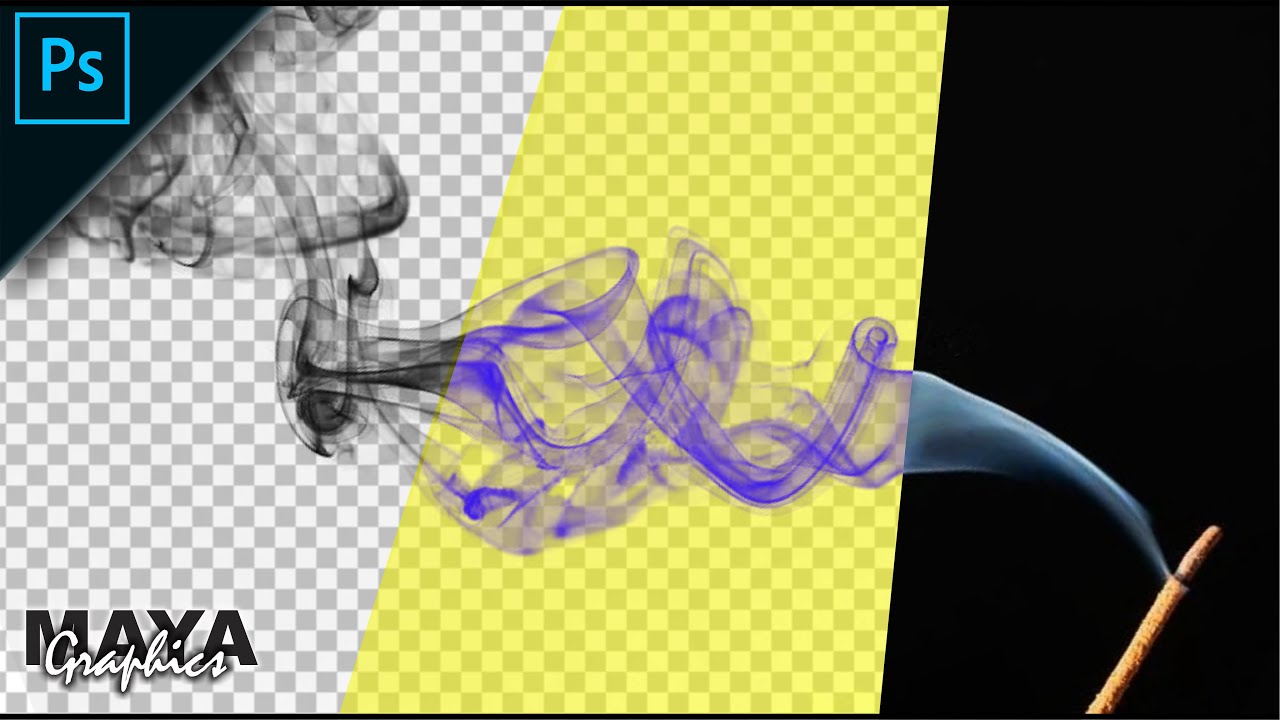 How to Edit Background of a Smoke in Photoshop | How to Remove the ...