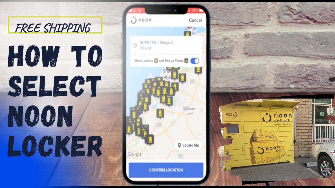 How to select noon locker for free shipping | online shopping | uae ...