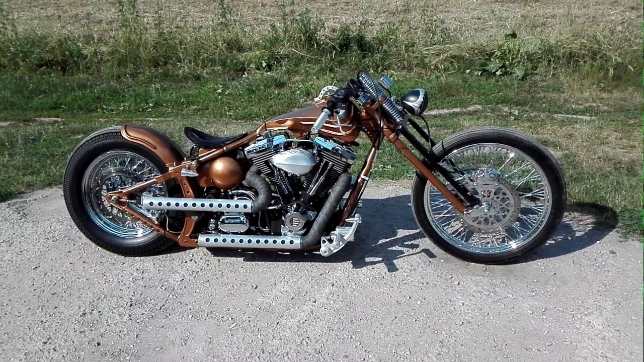Harley davidson Evo custom - YouTube
