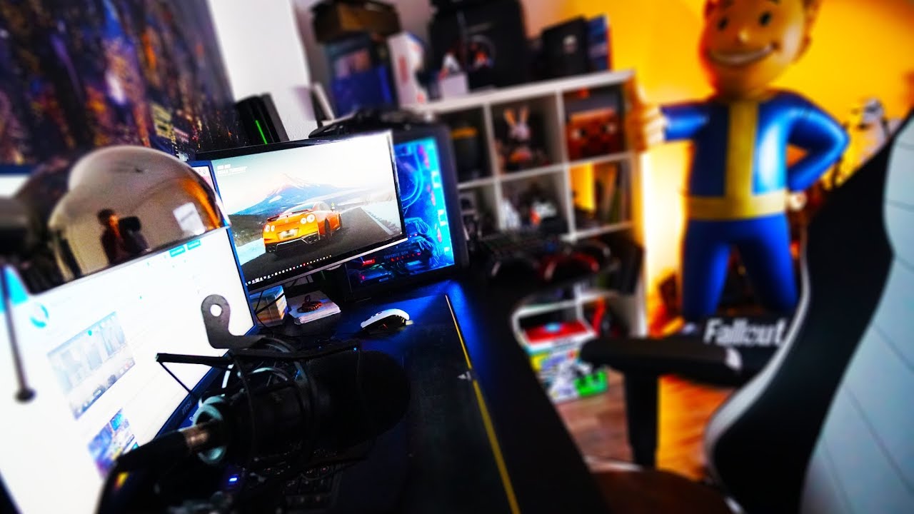 Mein Gaming-Setup (Roomtour Deutsch) - YouTube